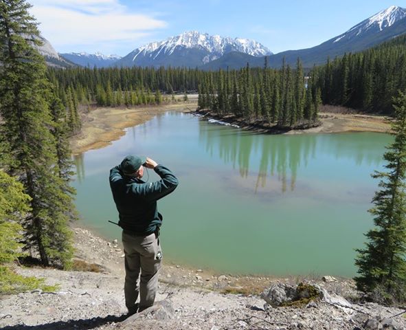 Warden along Bow River in Banff Park - sent by Brian Spreadbury - photo ...